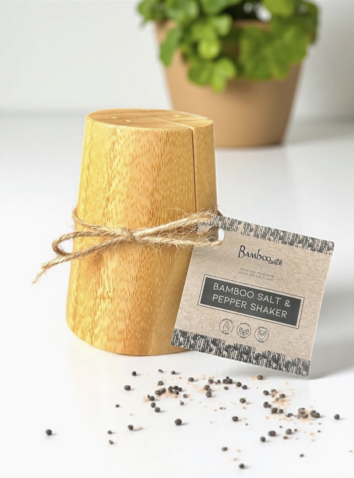 Bamboo Salt & Pepper Shake — Mighty Market